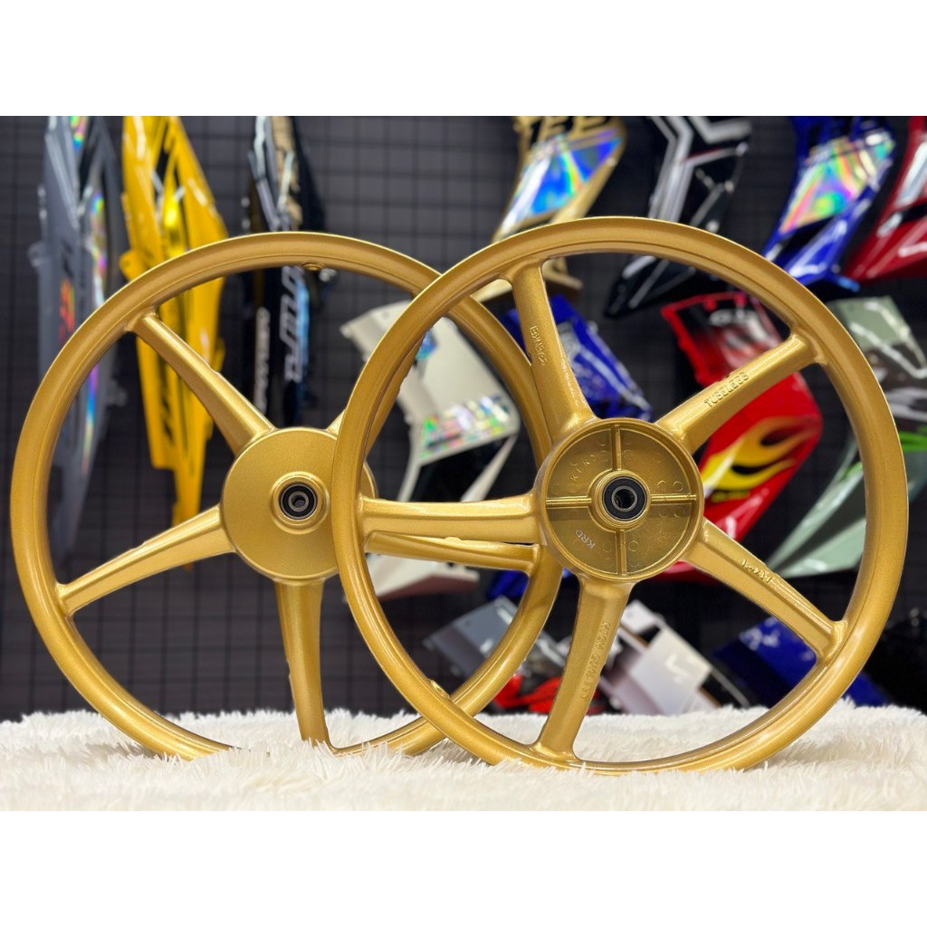 SPORTS RIM 5 BATANG SP522 ENKEI (GOLD) EX5/WAVE | Shopee Malaysia