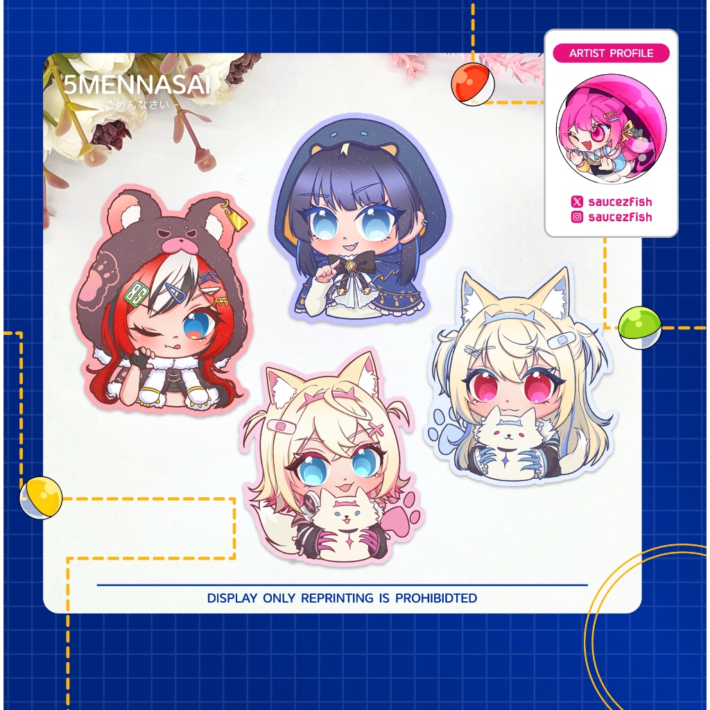Vtuber HOLOLIVE Stickers [Hololive EN] | Shopee Malaysia