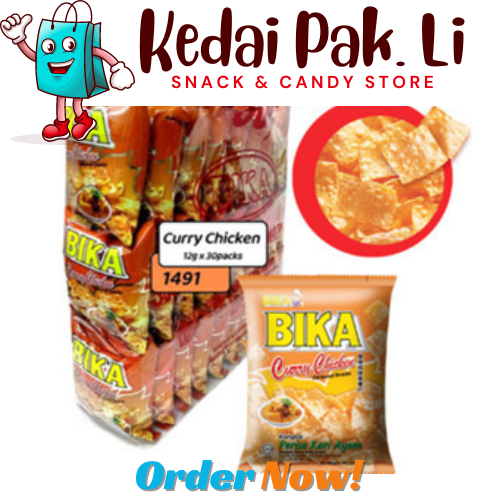 [KPL] Bika Curry Chicken Flavor Snack 10gm x 30pkt | Shopee Malaysia