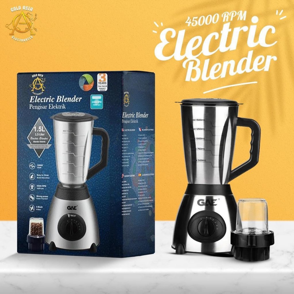 2IN1 Electric Steel Blender | Shopee Malaysia