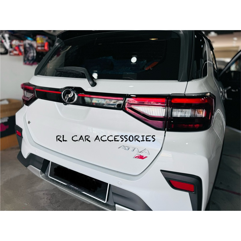 Perodua ativa rear boot trunk boot garnish led lamp tail light brake ...