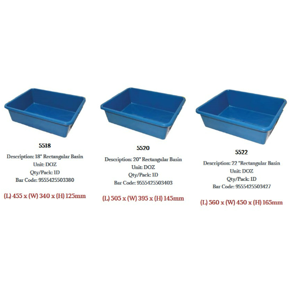 Rectangular Tray / Rectangular Basin / Tray Segi Empat / Food Tray ...