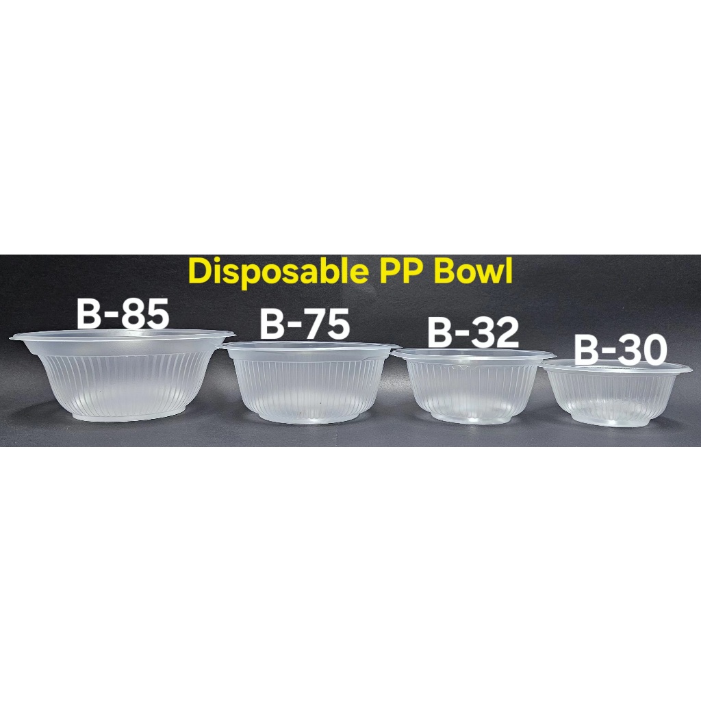DISPOSABLE PP BOWL / MANGKUK KEDURI , LAKSA , BUBUR (MANGKUK PLASTIK ...