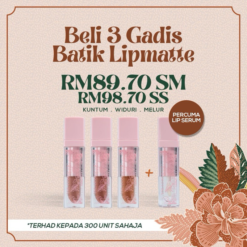 VSL LIPMATTE BATIK EDITION 💯 ORIGINAL | Shopee Malaysia
