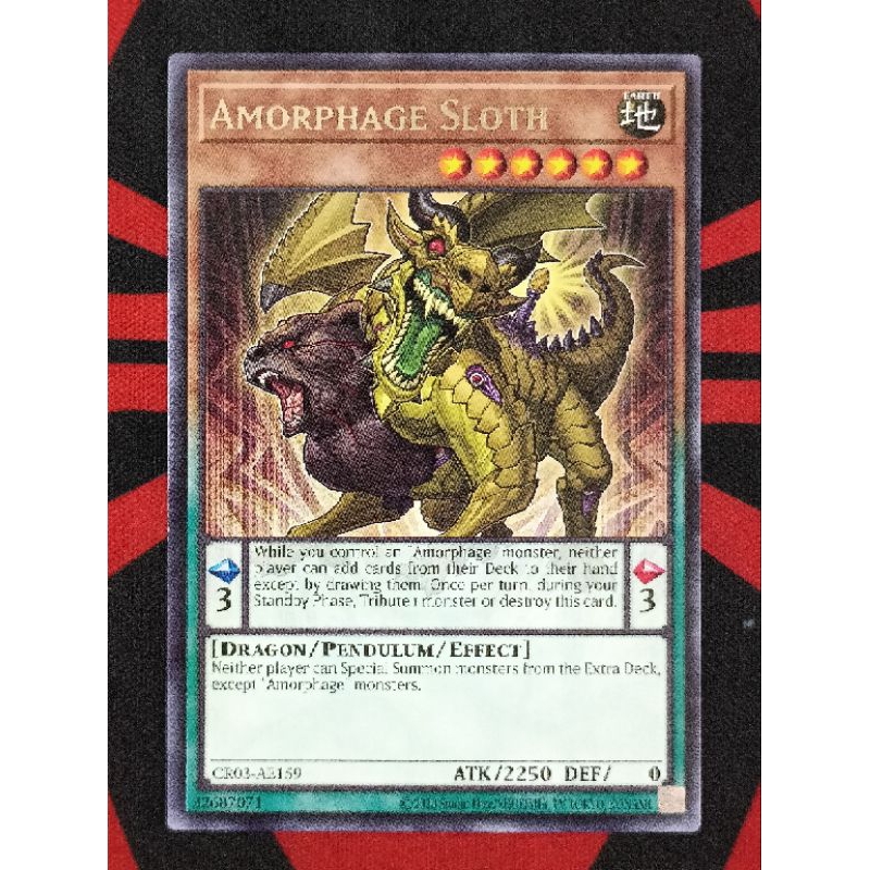 YUGIOH KONAMI CR03-AE159 Amorphage Sloth (Rare) | Shopee Malaysia