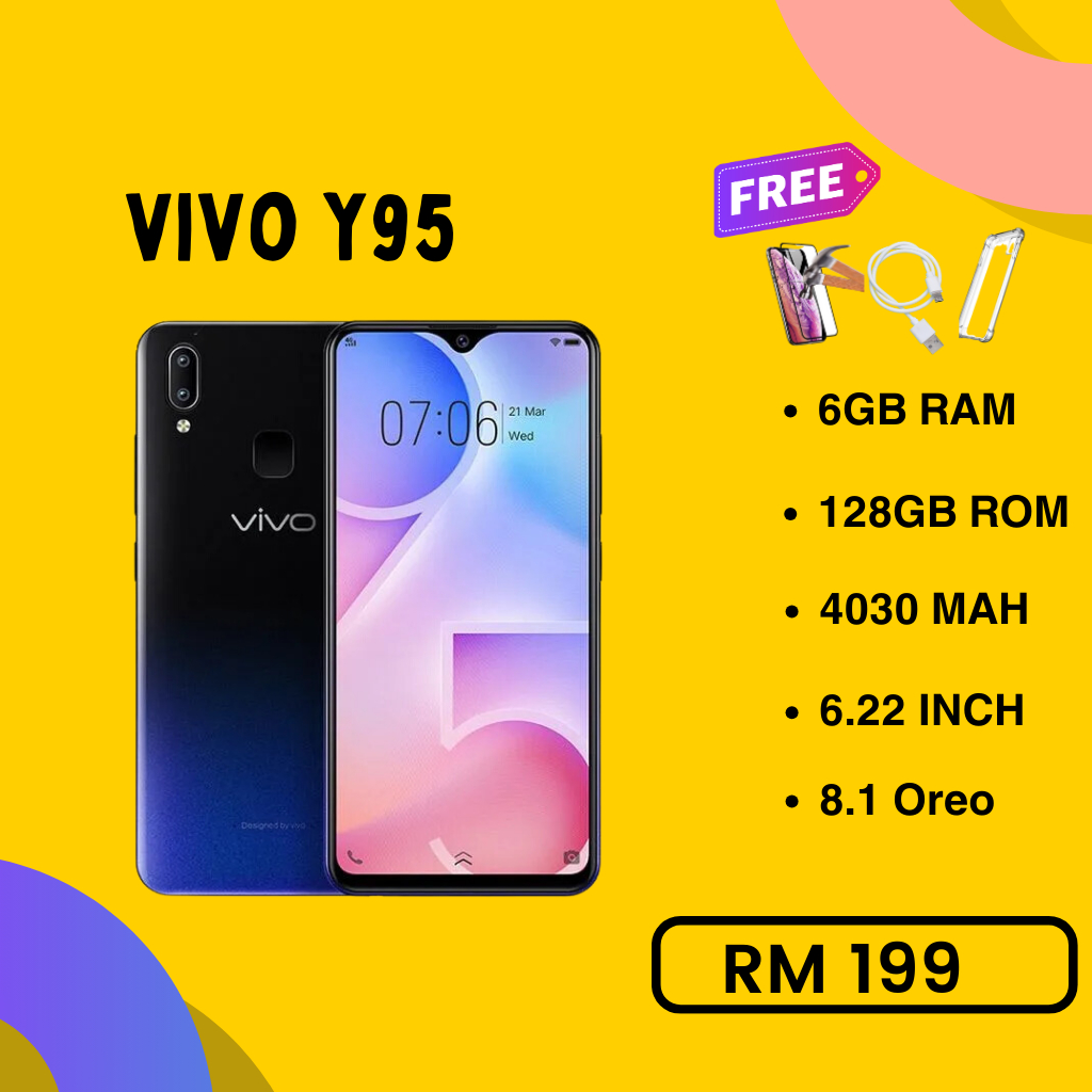 Vivo Y95 6GB RAM 128GB ROM (Original Second) 3 Months Warranty Free ...