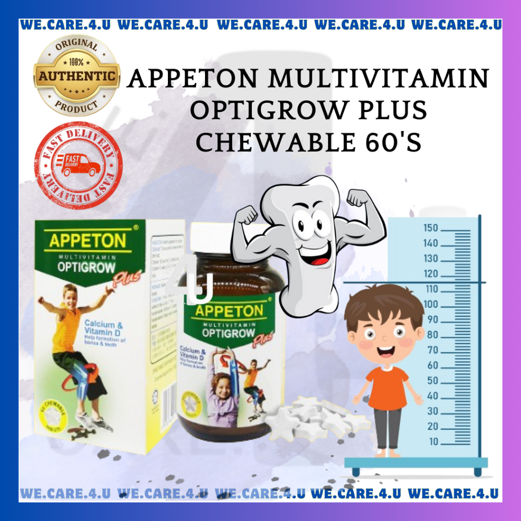 ~APPETON MULTIVITAMIN OPTIGROW PLUS CHEWABLE 60'S | Shopee Malaysia