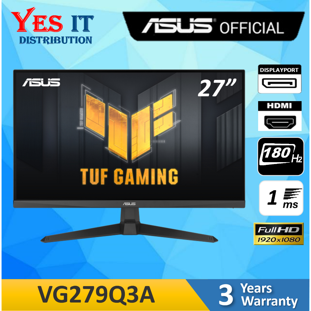 ASUS TUF Gaming VG279Q3A / VG279QM 27 inch Full HD Fast IPS ELMB SYNC G ...