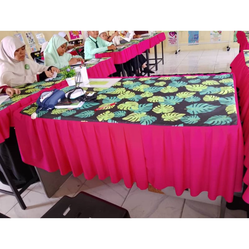Alas Meja Guru Sekolah (Skirting Separuh Singkat) | Shopee Malaysia