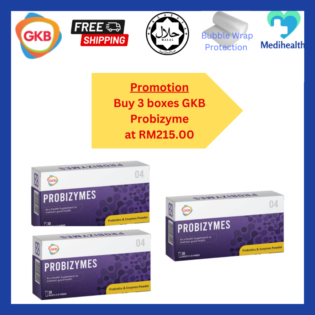 GKB Probizymes Sachets (3G x 30'S) | Shopee Malaysia