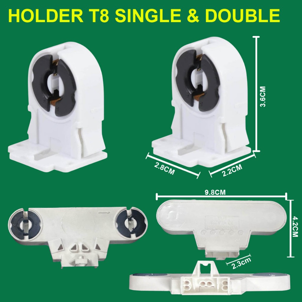 [READY STOCK] LED TUBE HOLDER(T8 FLUORESCENT TUBE HOLDER) / T8 TUBE ...