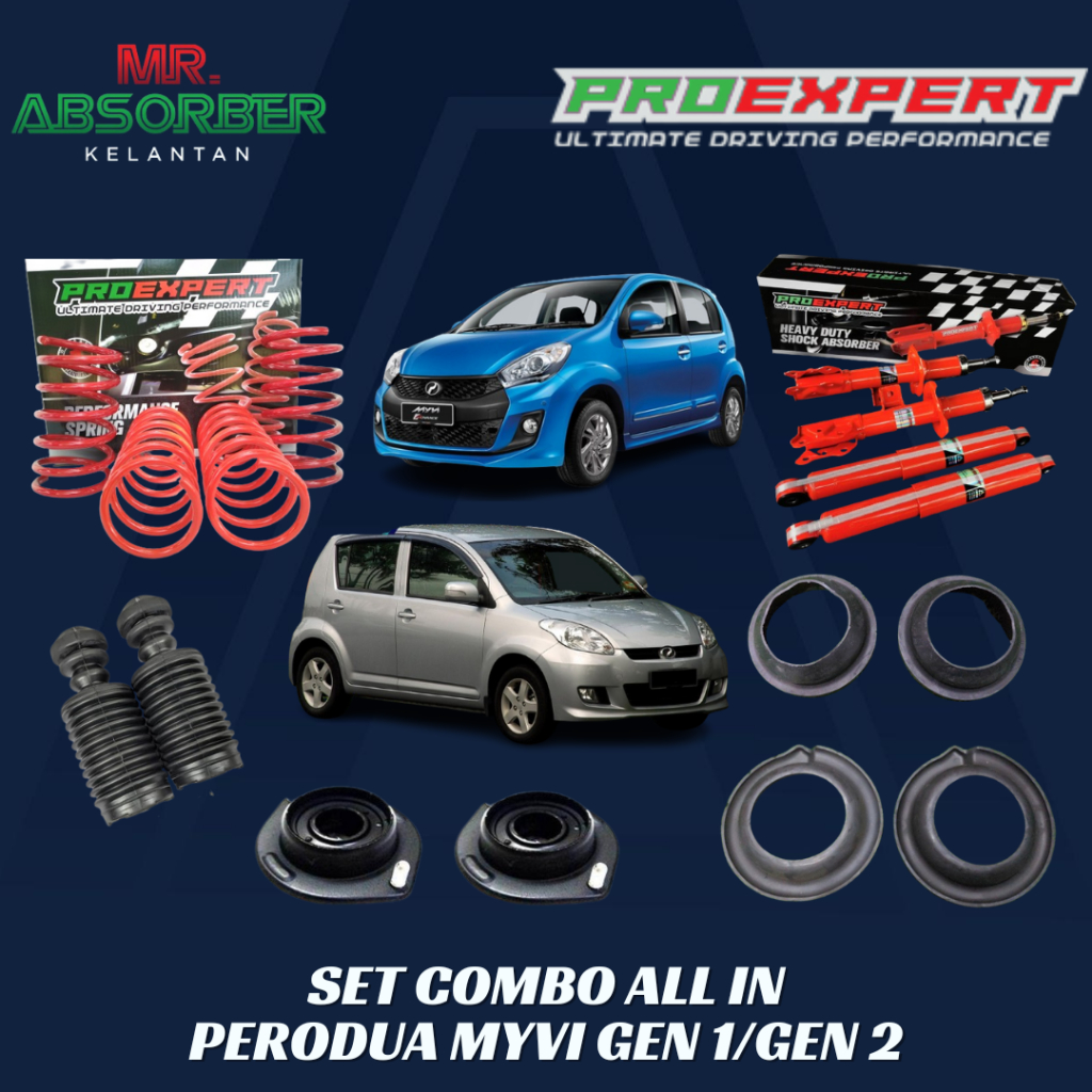 SET COMBO PERODUA MYVI G1 G2 05-2017 BRAND PROEXPERT Heavy Duty ...