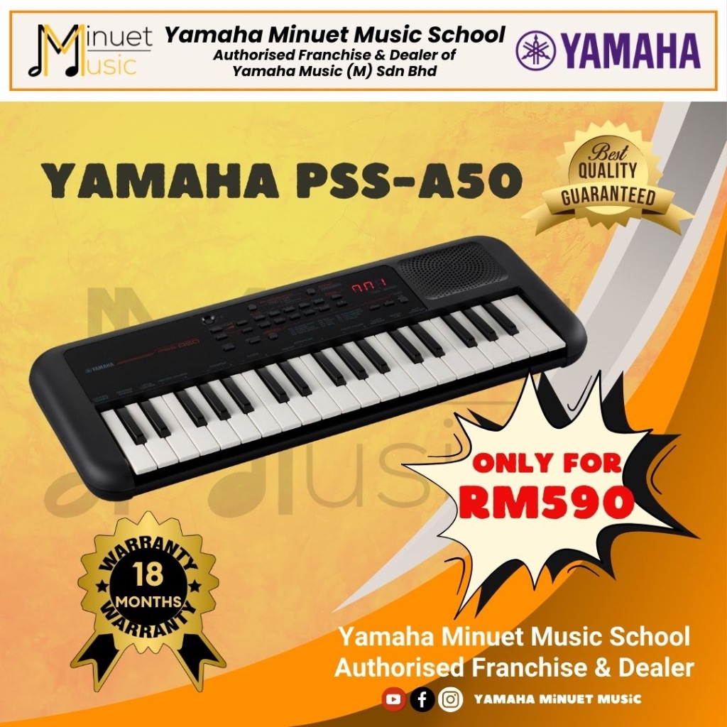 Yamaha Keyboard PSS-A50 37 Key Mini Keyboard/Portable Electronic Yamaha Keyboard/Budjet Yamaha ...