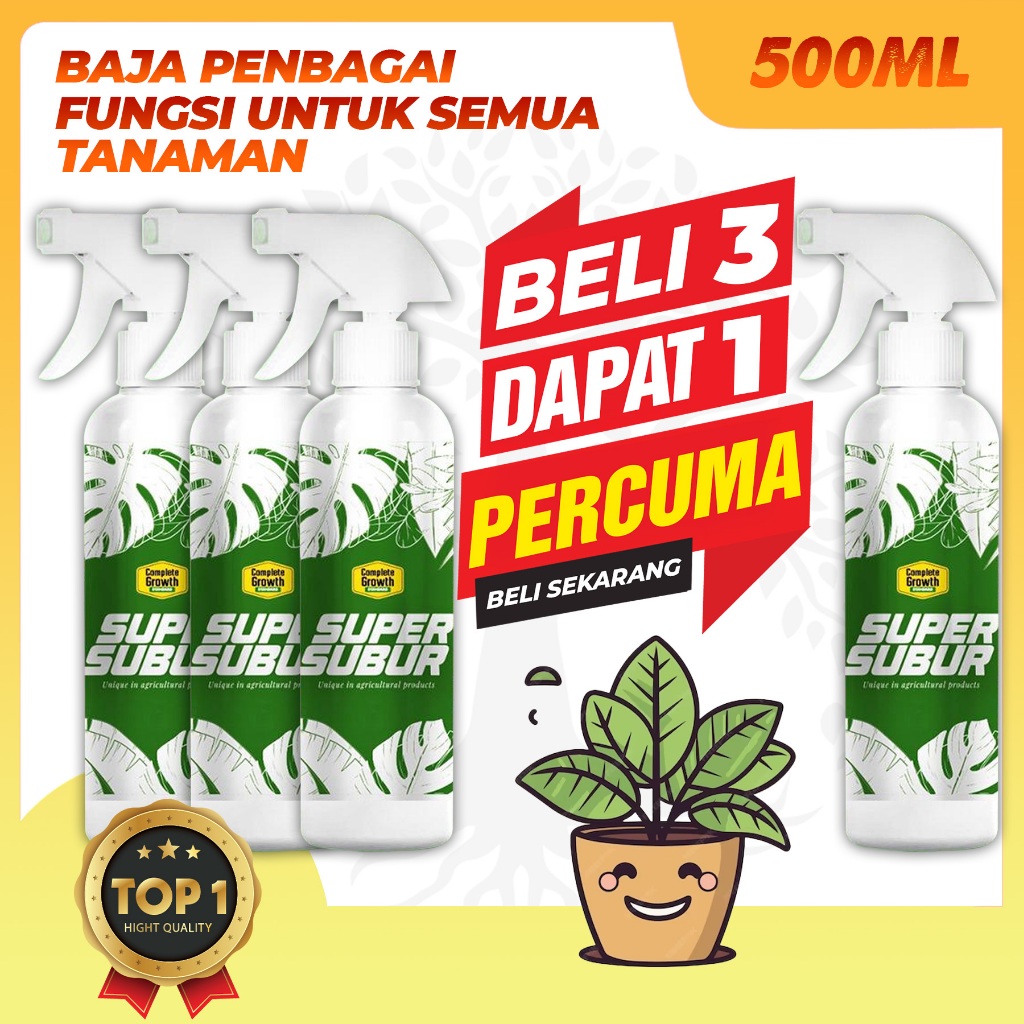 Beli 3 percuma 1 Baja Super Subur 500ml, Baja Super Subur/ Baja/ Baja ...