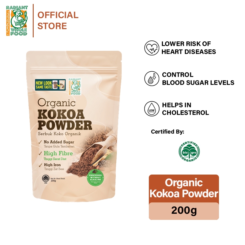 Radiant Organic Kokoa Powder (200g) (Chocolate Powder) | Shopee Malaysia