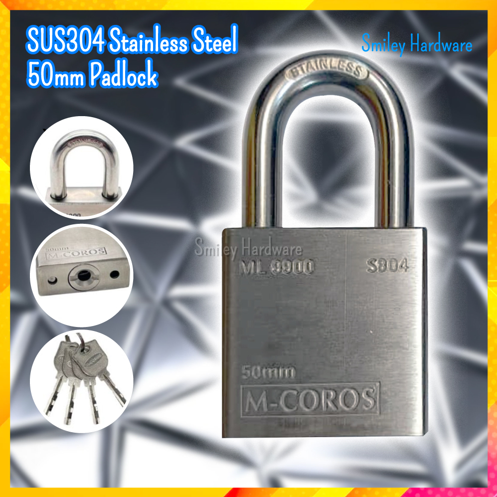 M-COROS Mangga Kunci Padlock Heavy Duty Padlock Anti Cut Rust Lock ...