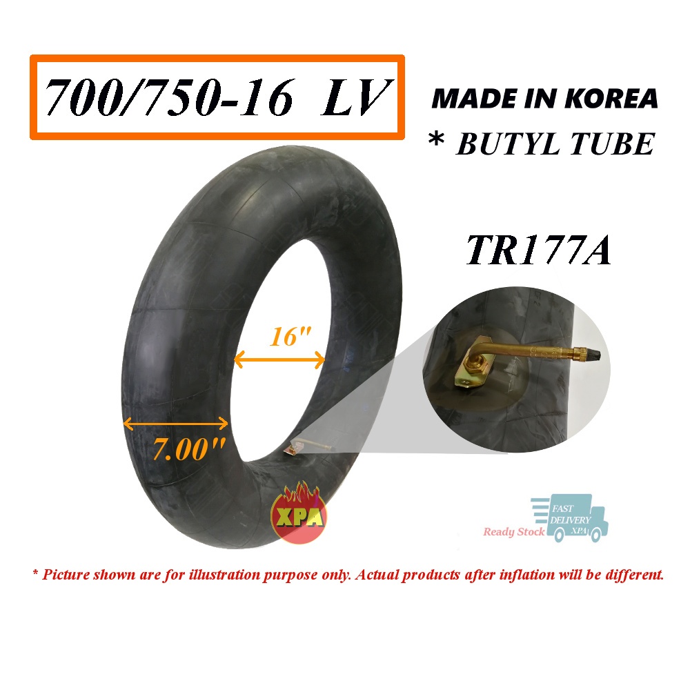 700-16 700R16 7.00-16 LV long valve light truck lorry tires inner tube ...