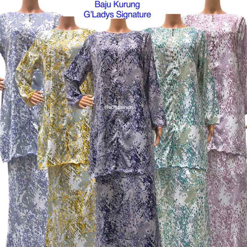 K644 BAJU KURUNG ALA KEBARUNG GLADYS SIGNATURE KOLEKSI RAYA SAIZ 40-50 ...
