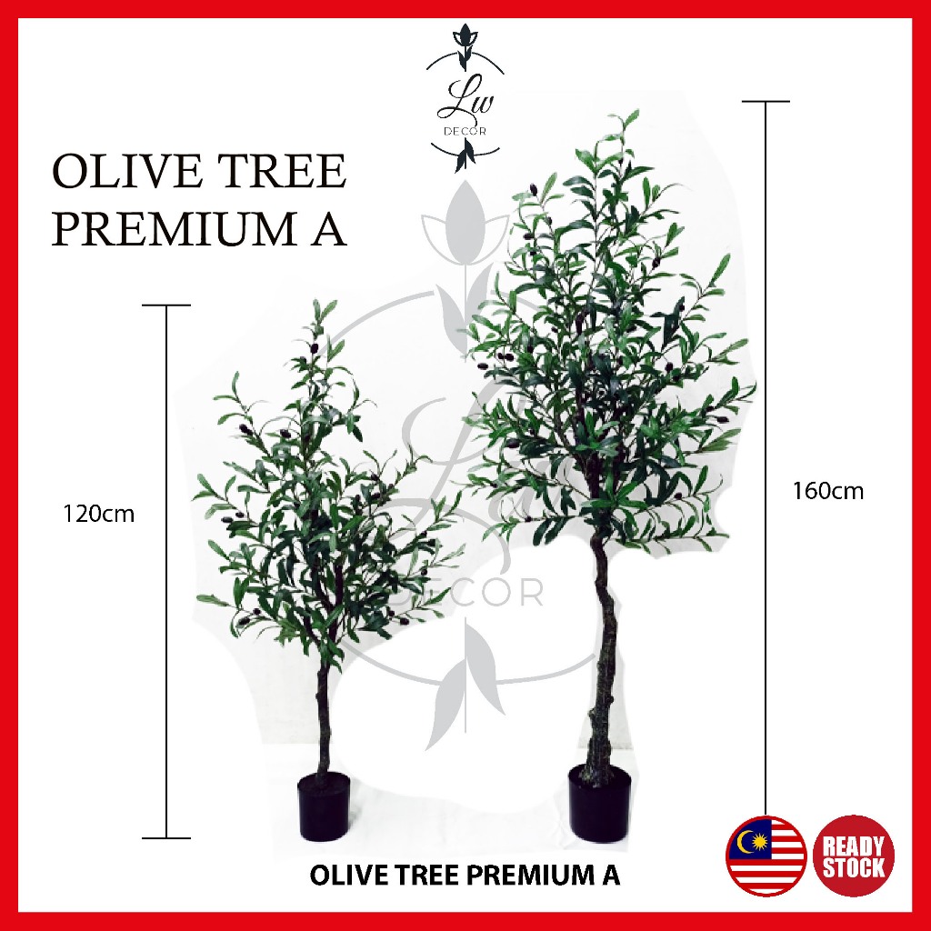 LWDECOR Pokok Hiasan Dalam Rumah Artificial Plant PREMIUM OLIVE TREE ...