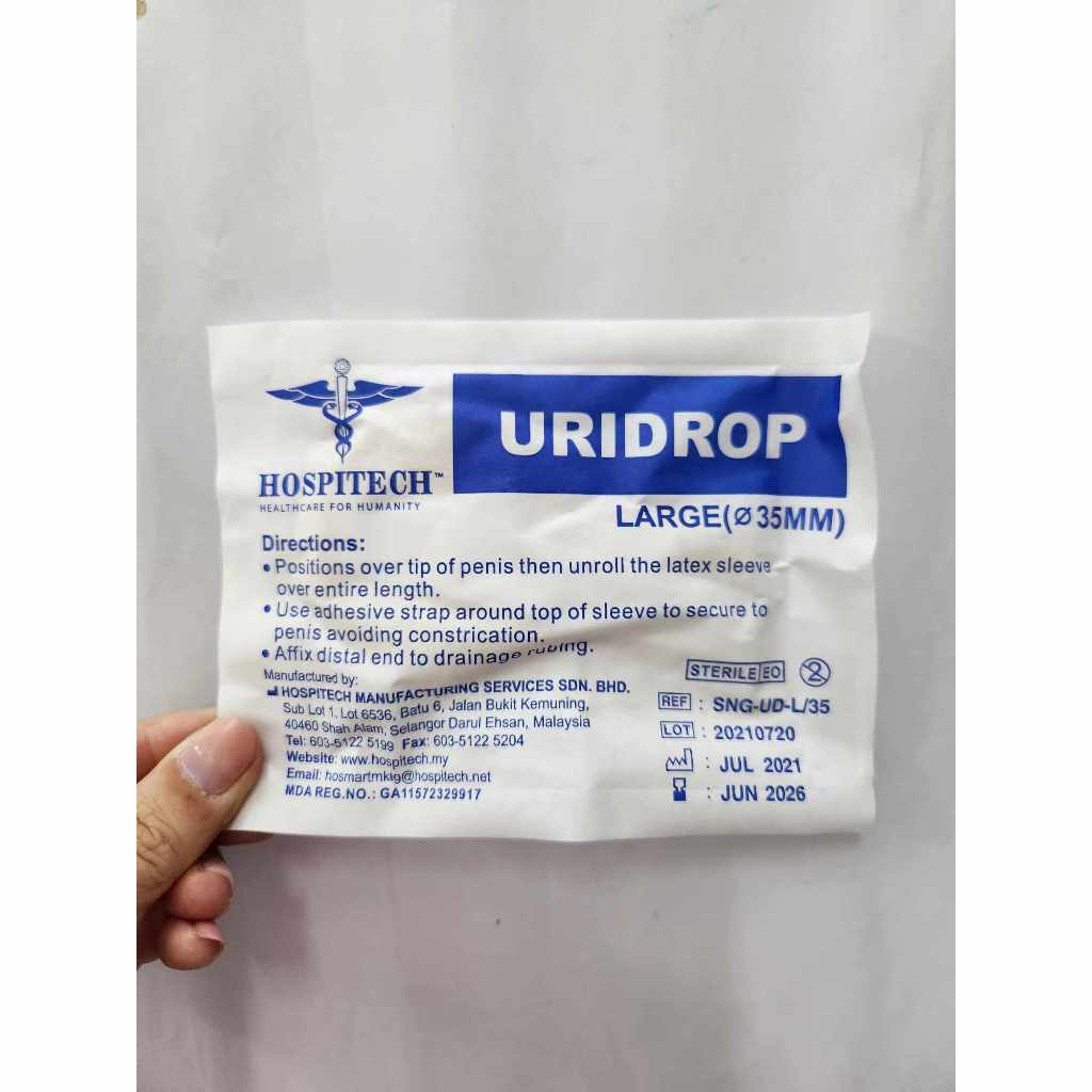 URIDROP Male External Catheter (condom catheter) L-35MM/ PCS | Shopee ...