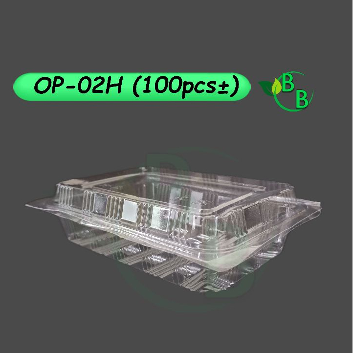 OPS 02H Clear Container / Disposable Food Container / Bakery Disposable ...