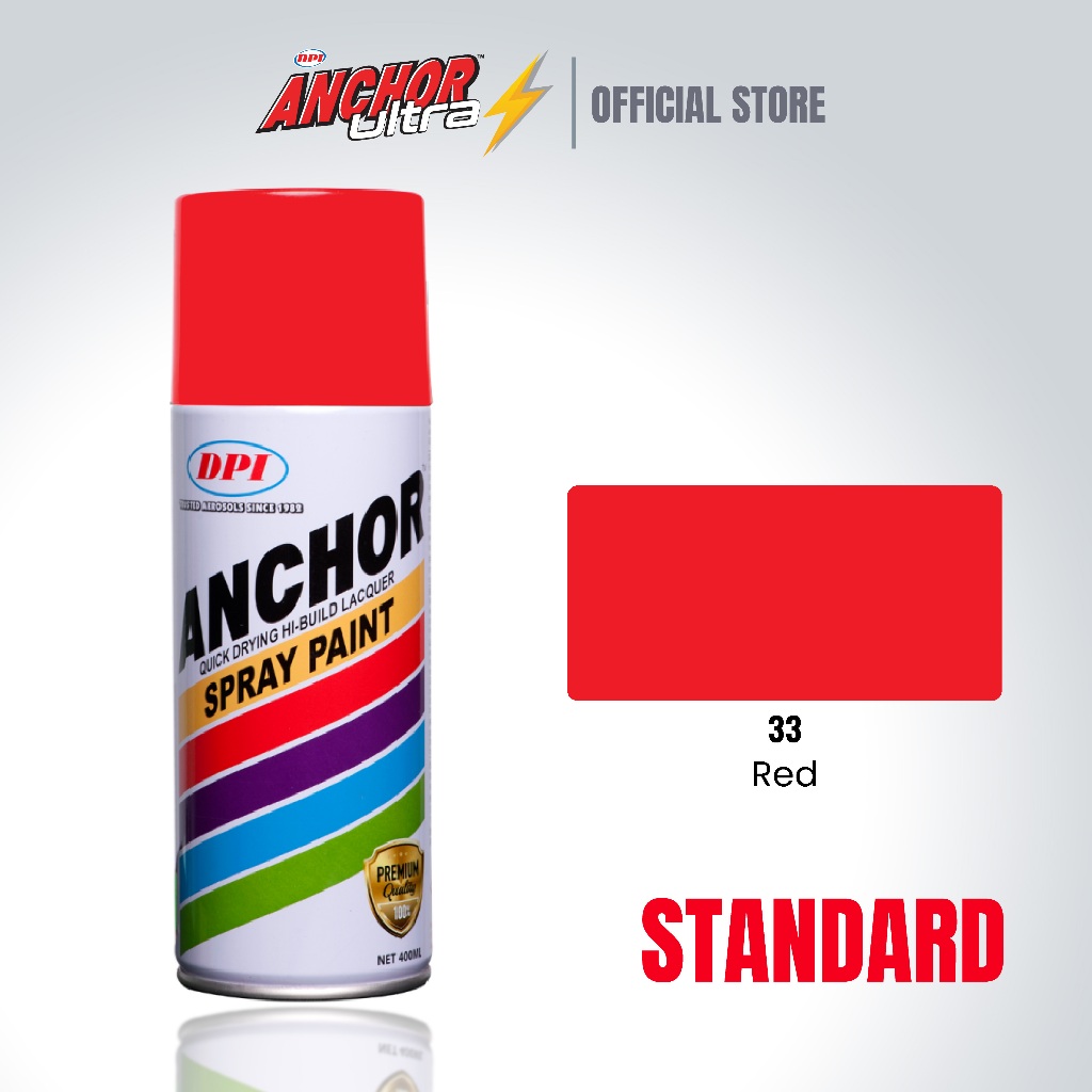 DPI Anchor Standard / 400ml Spray Paint / Cat Sembur / Warna Merah ...