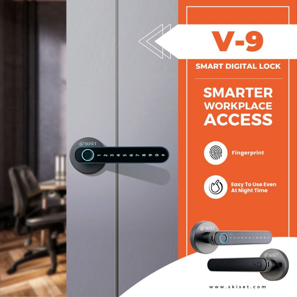 SKISET SMART LOCK MODEL V9 | Shopee Malaysia
