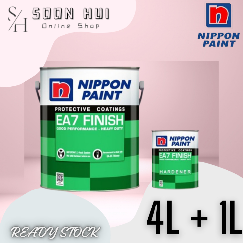 NIPPON PAINT EA7 Epoxy Paint 5L/Cat Lantai/Cat Simen /Cat Epoxy ...
