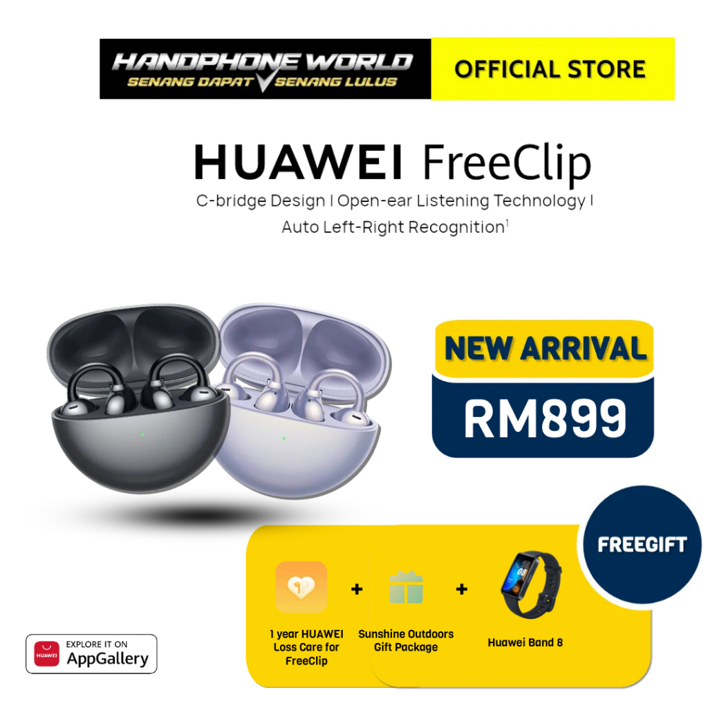 Beats Headphones Wireless HUAWEI FreeClip, Groundbreaking Aesthetic ...