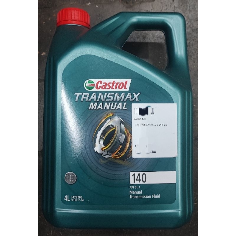 Castrol TRANSMAX 4L 4 Liter manual 90 140 API GL-4 for manual ...