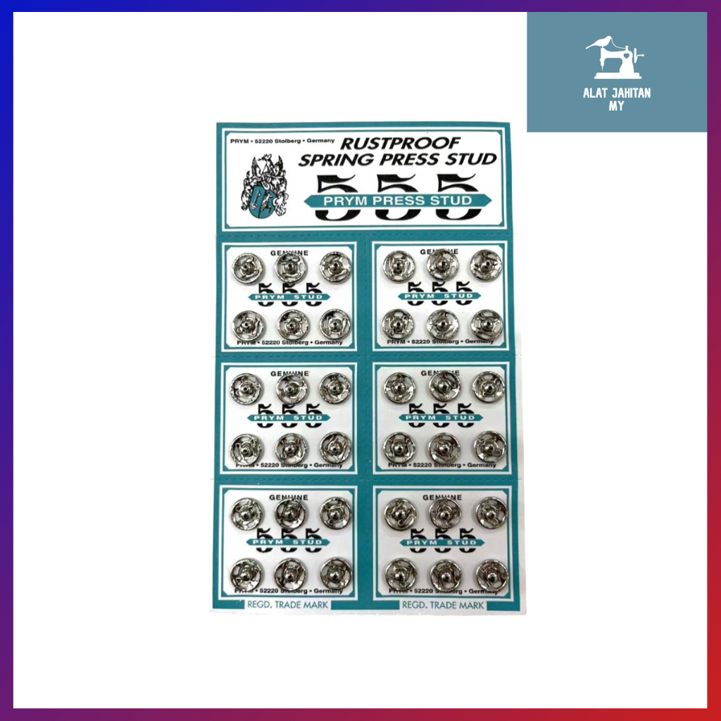 555 SNAP FASTENER (36SET) | 555 Butang Ketip | Made in Germany ...
