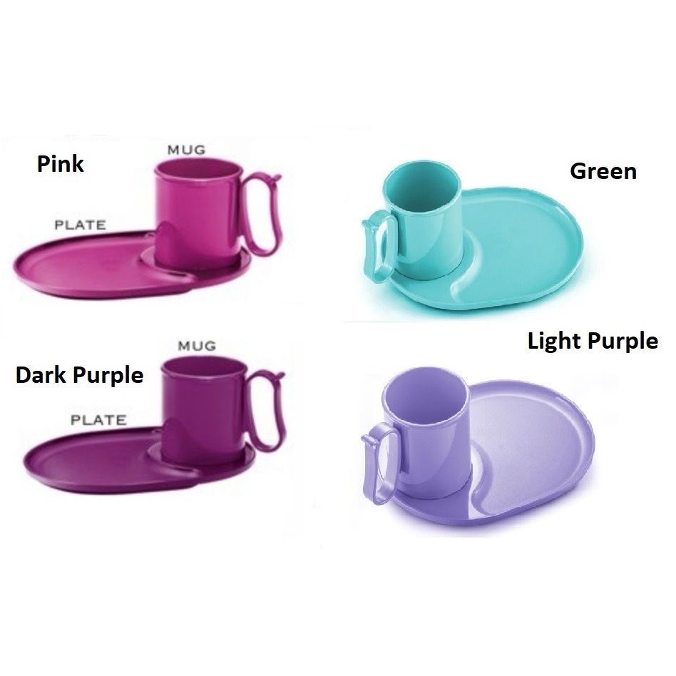 +.8015H Tupperware Tea For Two Set /Micro Mug & Plate/ Plate Tupperware ...