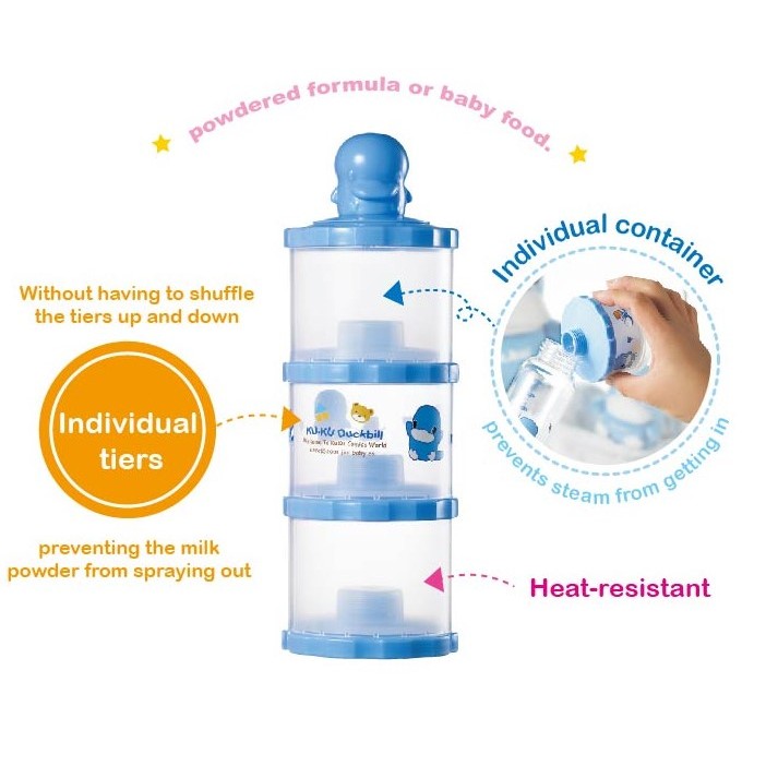 KUKU Duckbill The Intelligent Three Layer Milk Powder Storage Can Baby ...