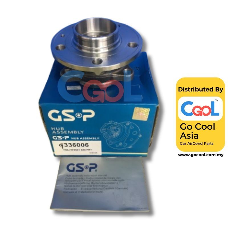 WHEEL BEARING HUB ASSY -FRONT FR S60 (2000–2009)S80 (1999–2006) GSP REF ...
