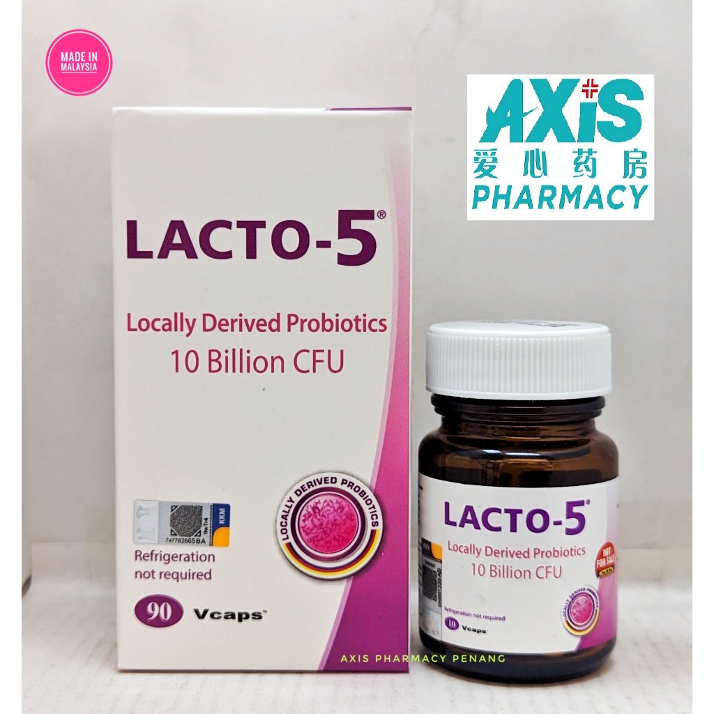 LACTO-5 LOCALLY DERIVED PROBIOTICS 10 BILLION CFU 90+10's VegeCapsule ...
