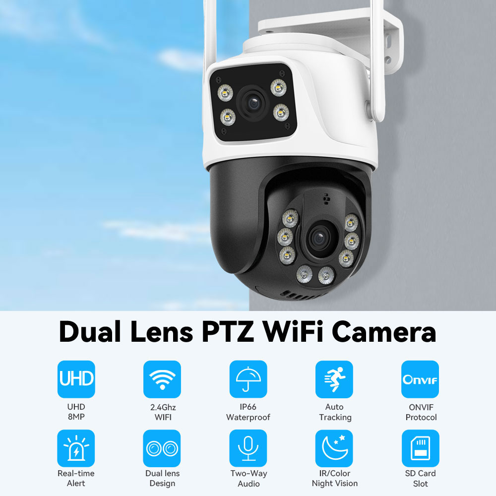 easee icsee 8MP 4K cctv wifi camera wireless cctv outdoor connection ...