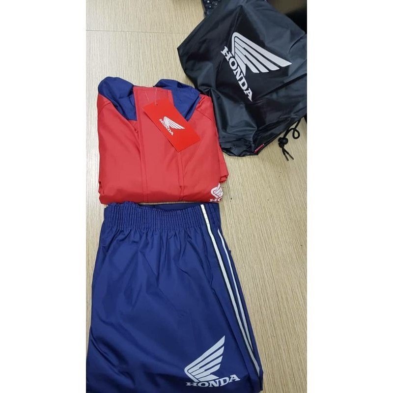 HONDA RAINCOAT (BLUE/RED - GREY) | Shopee Malaysia