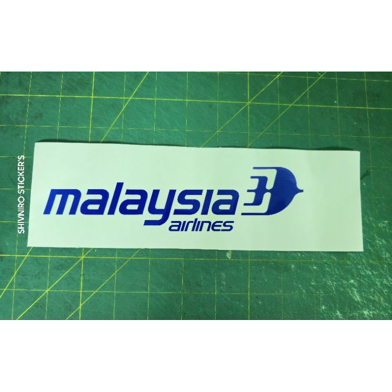 MALAYSIA AIRLINES STICKER. STICKER CUTTING,STICKER TAMPAL LUAR | Shopee ...