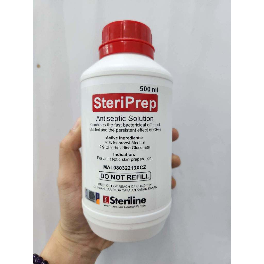 STERILINE STERIPREP ANTISEPTIC SOLUTION 500ML | Shopee Malaysia
