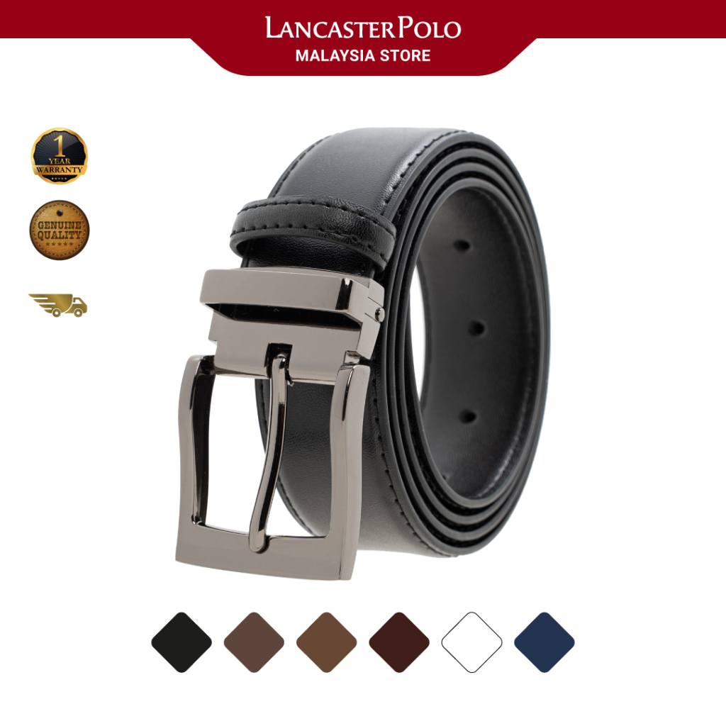 Lancaster Polo Men’s Pin Buckle Business Casual Belt Strap Tali ...