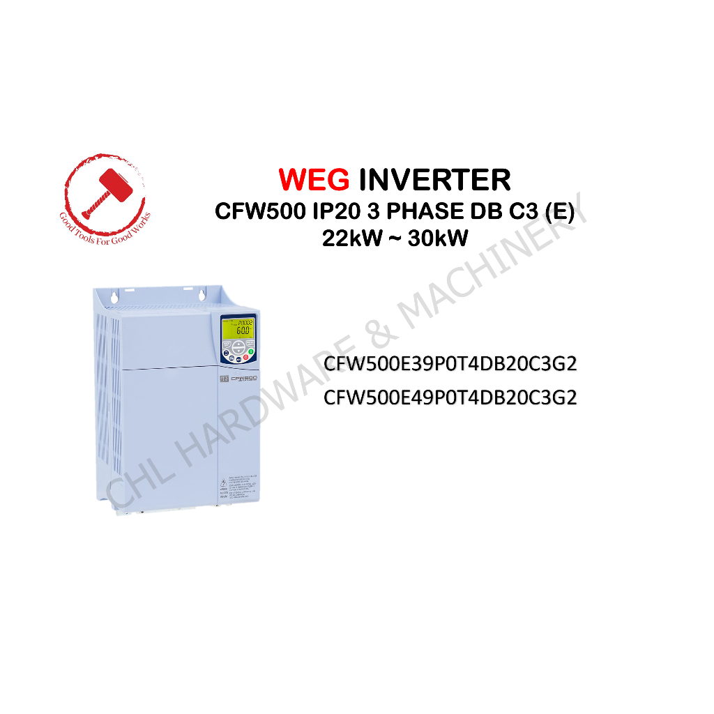 WEG Inverter / IP20 3 PHASE / (E) DB C3 380V-480V / PN: 22kW-30kW ...
