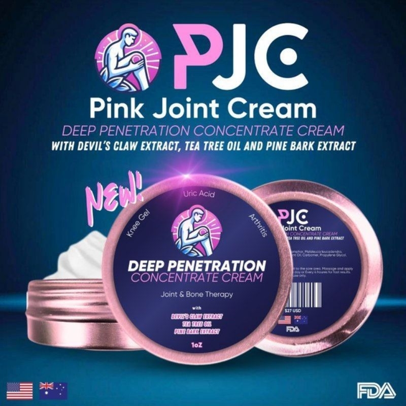 PINK JOINT CREAM- 1oz PJC Krim Viral Sakit Lutut dan Sendi | Shopee ...