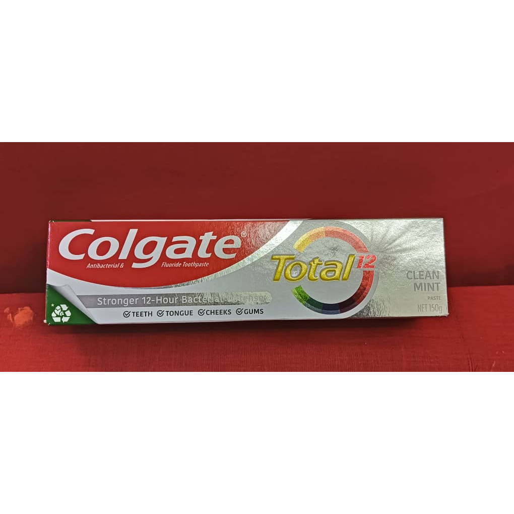 COLGATE TOTAL 12 TOOTH PASTE / 150 GM / 2 VARIETY / ANTIBACTERIAL TOOTH ...
