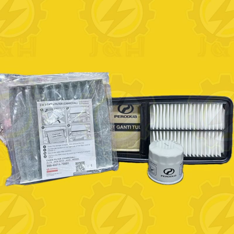 ORIGINAL/ASLI!!! PERODUA AXIA 2014-2016 AIR FILTER,OIL FILTER,CABIN ...
