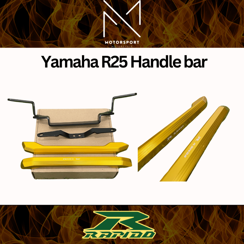 RAPIDO YAMAHA R25 Handle Bar R25 Gold Motor Motorcycle Accessory ...