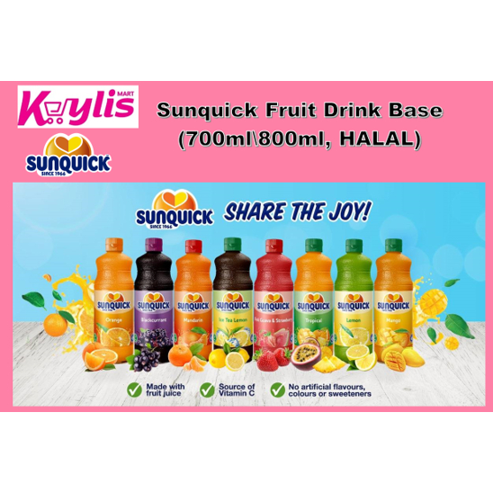 Sunquick Orange\Blackcurrant\Jambu Merah & Strawberry Fruit Drink Base ...