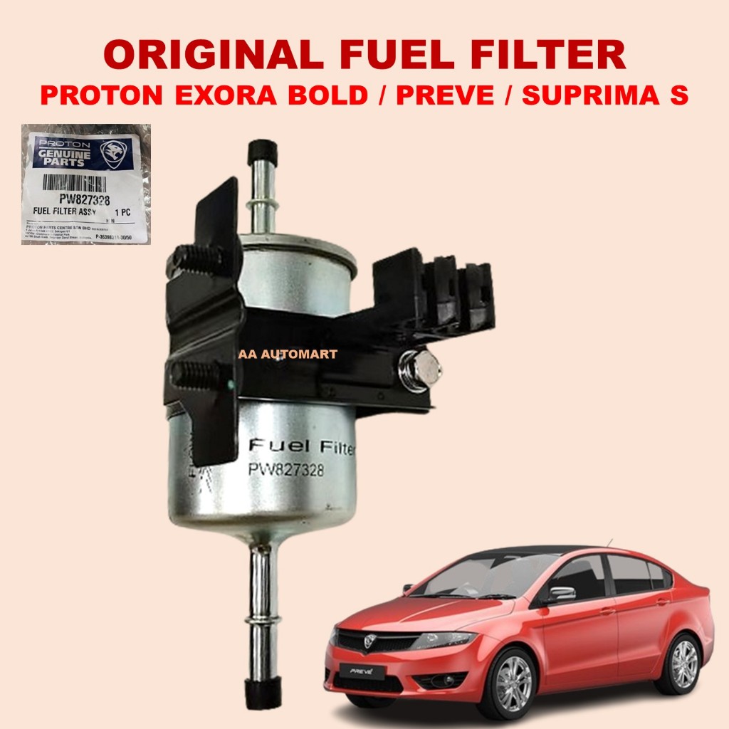 ORIGINAL PW827328 PART PROTON FUEL FILTER WITH BRACKET PROTON EXORA ...