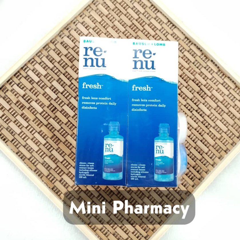 Bausch + Lomb Renu Fresh Multi-Purpose Solution ( Contact Lens Solution ) 120ml x 2 Free Lens ...