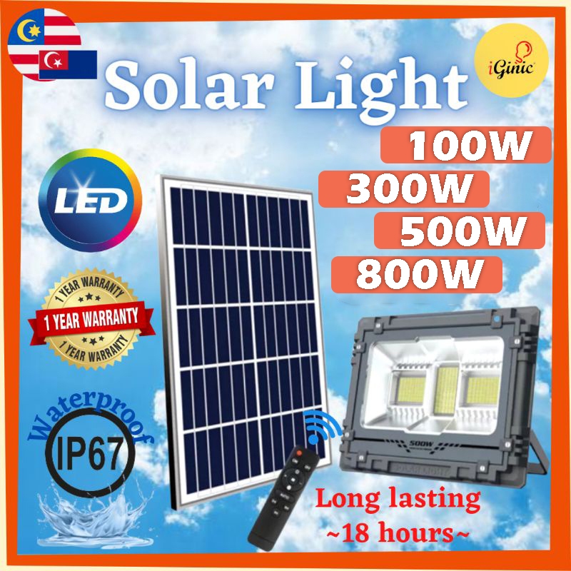 Outdoor LED Solar Spotlight IP67 100W/300W/500W/800W Waterproof Outdoor ...