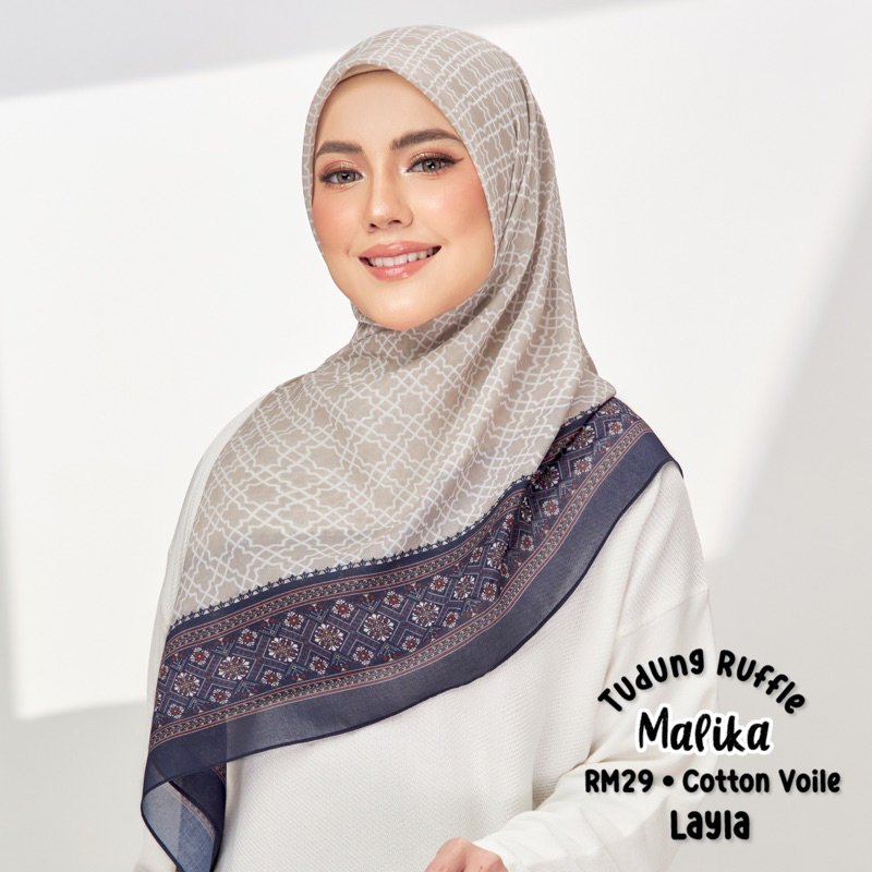 🔥 READY STOCK 🔥TUDUNG RUFFLE MALIKA | Shopee Malaysia